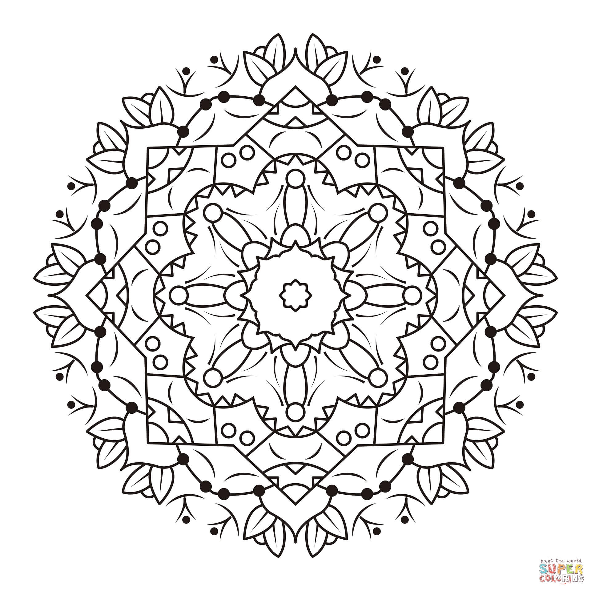 Advanced Mandala Coloring Pages Advanced Mandala Coloring Pages ...
