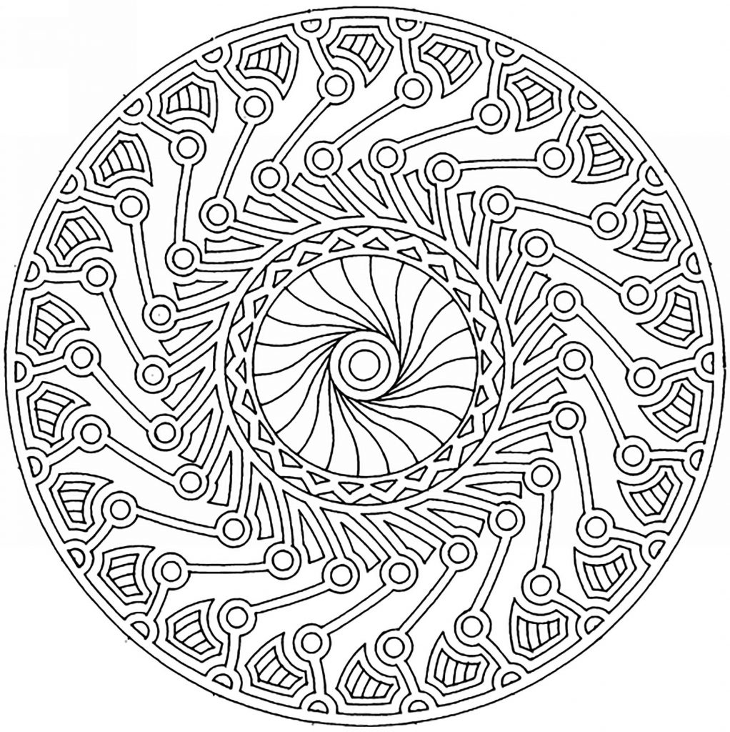 Advanced Mandala Coloring Pages Advanced Mandala Coloring Pages ...