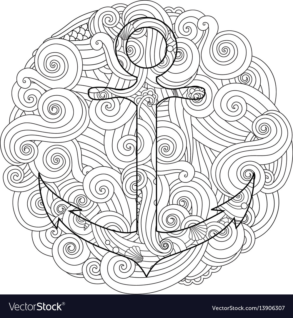23+ Beautiful Photo of Anchor Coloring Page - birijus.com
