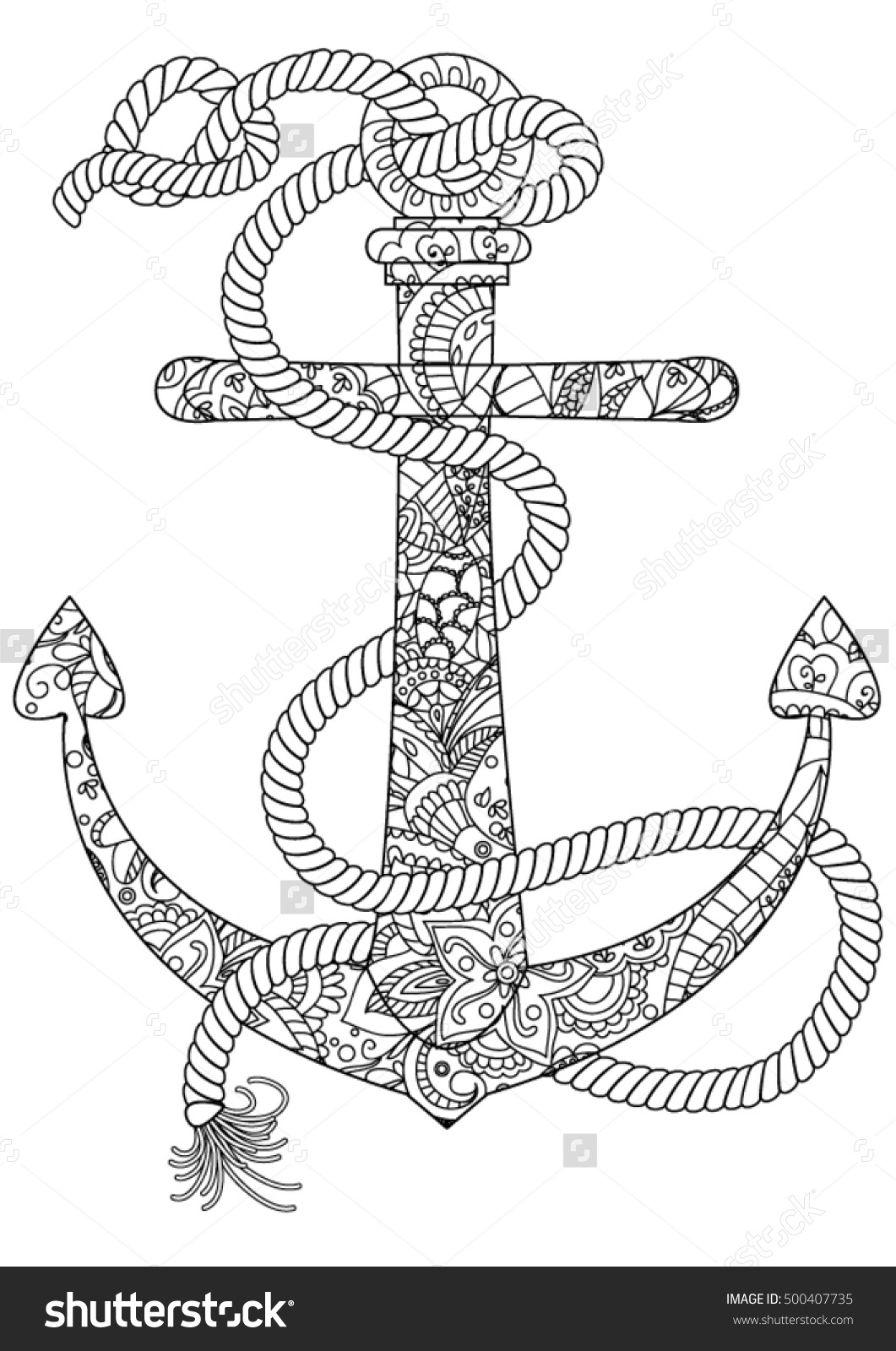 23+ Beautiful Photo of Anchor Coloring Page - birijus.com