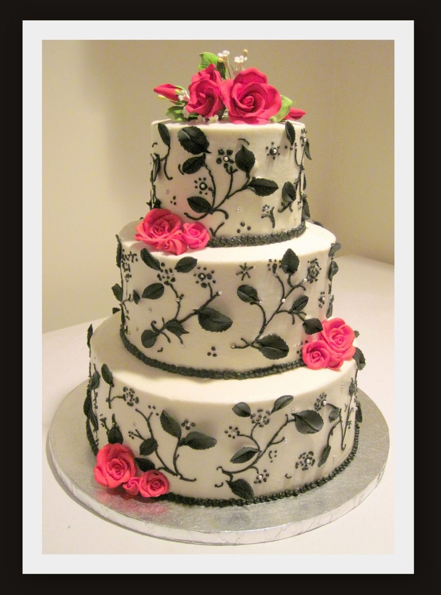 30+ Awesome Picture of Black And White Birthday Cakes - birijus.com