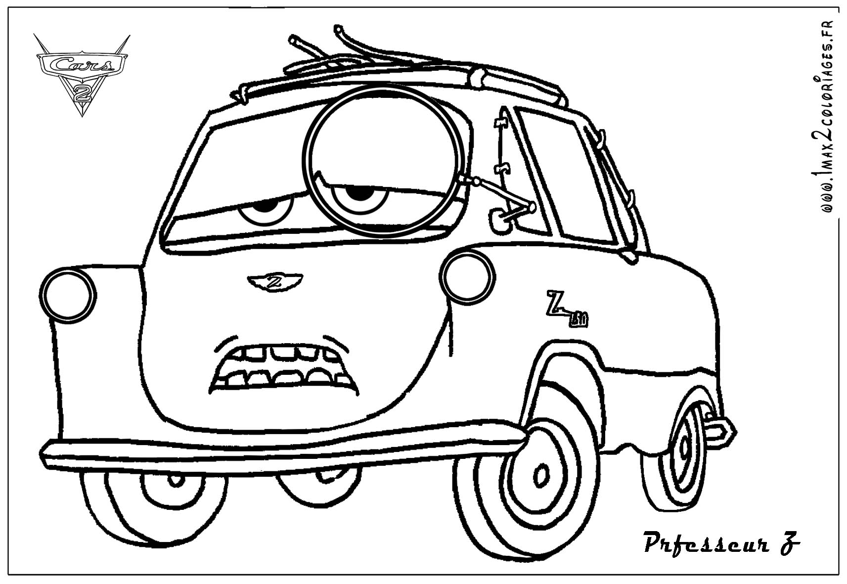 Axelrod Cars2 Coloriages Sketch Coloring Page