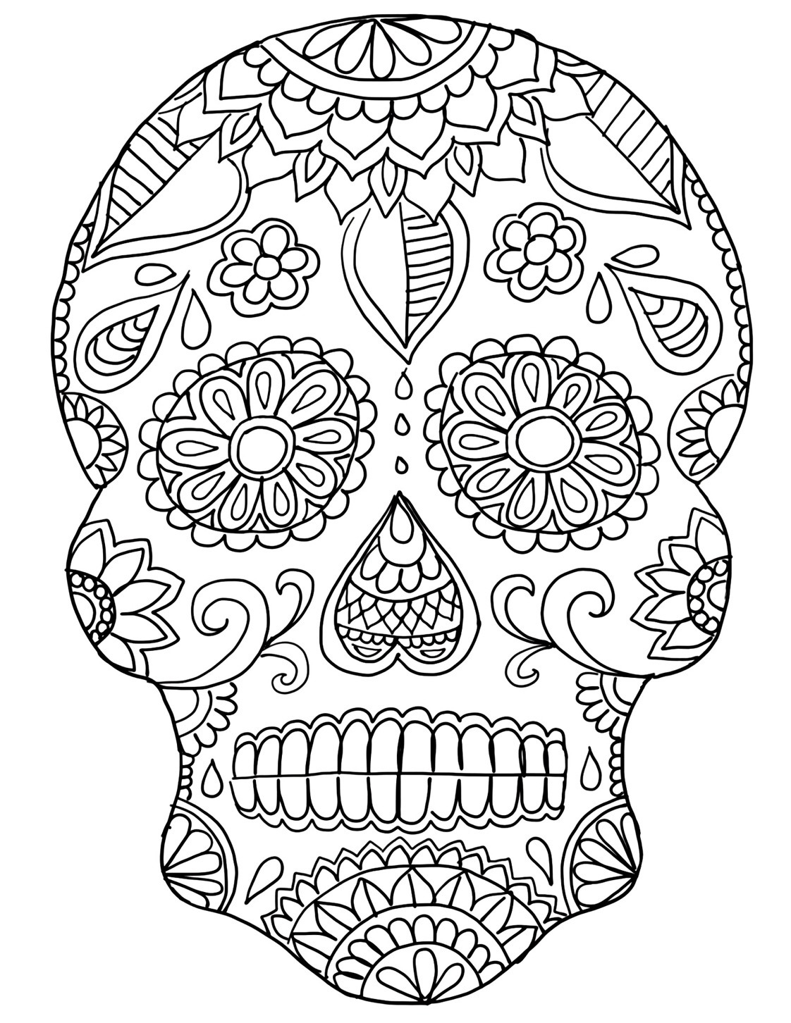 21+ Best Photo of Day Of The Dead Coloring Pages - birijus.com