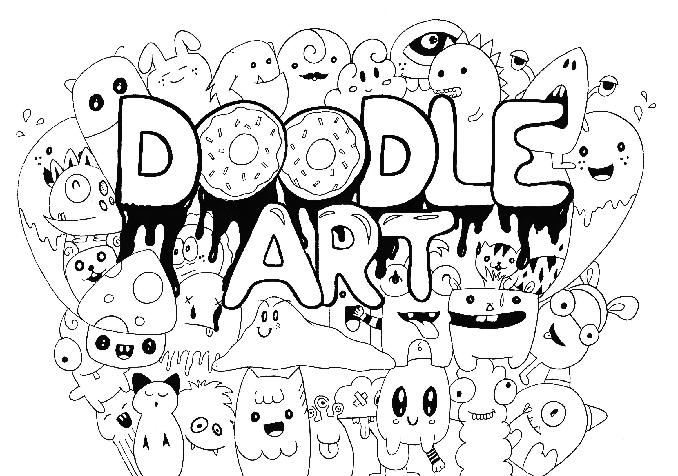 25+ Excellent Picture of Doodle Coloring Pages - birijus.com