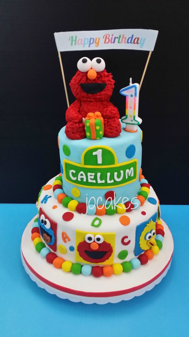Elmo Birthday Cakes Elmo Cake For Caellums 1st Birthday Jocakes ...