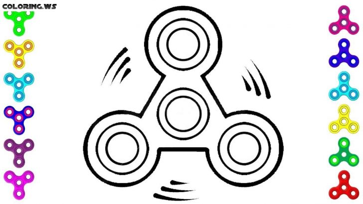 Fidget Spinner Coloring Pages Startling Fidget Spinner Coloring Page ...