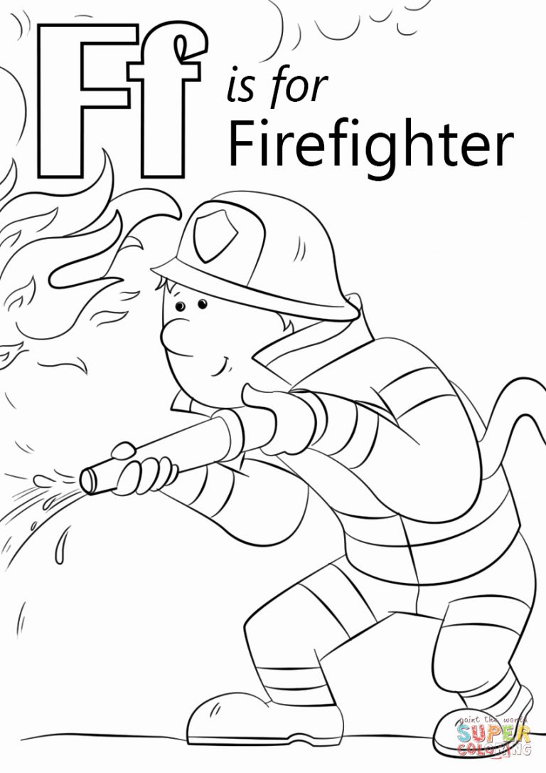 Firefighter Coloring Pages Firefighter Coloring Pages Best Of Image ...
