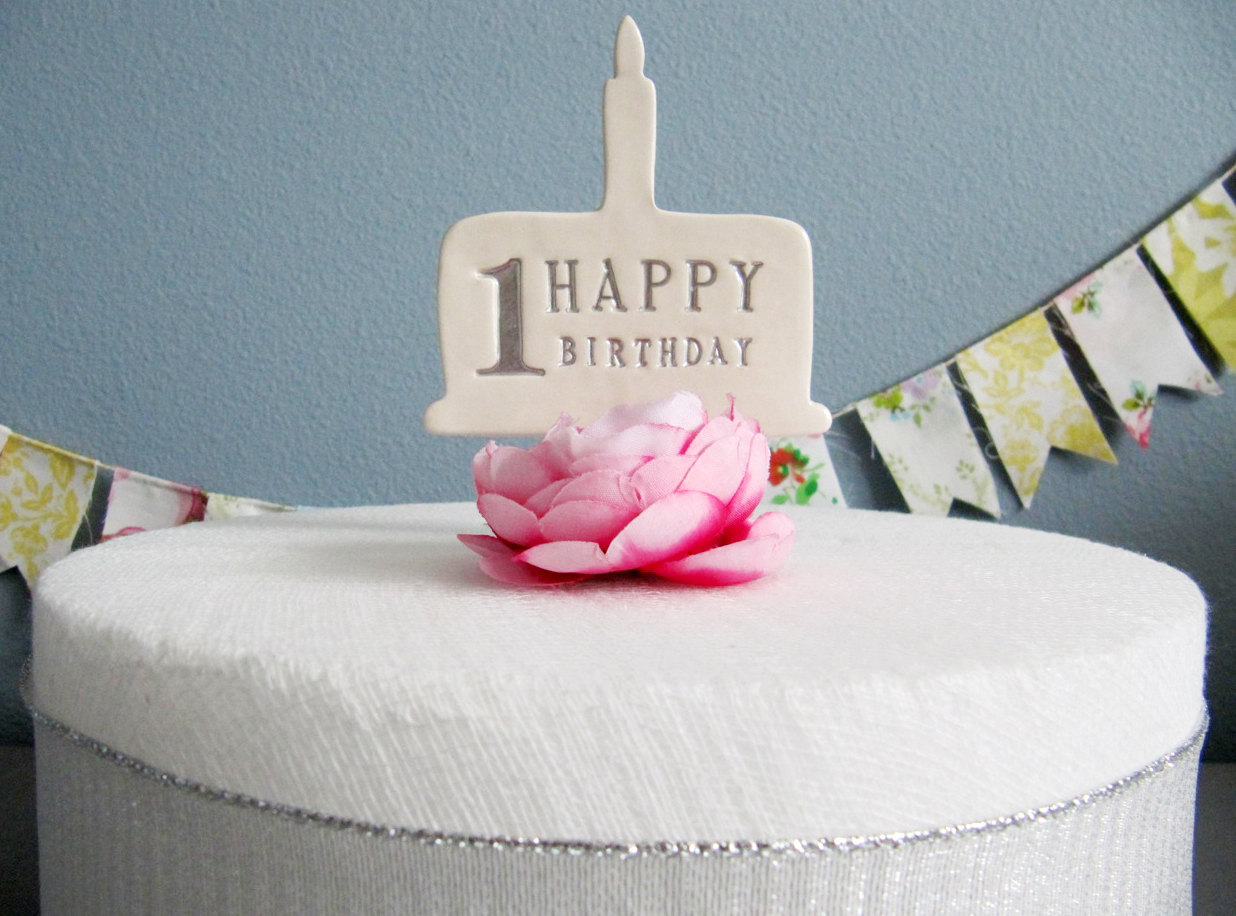 21+ Beautiful Picture of First Birthday Cake Toppers - birijus.com