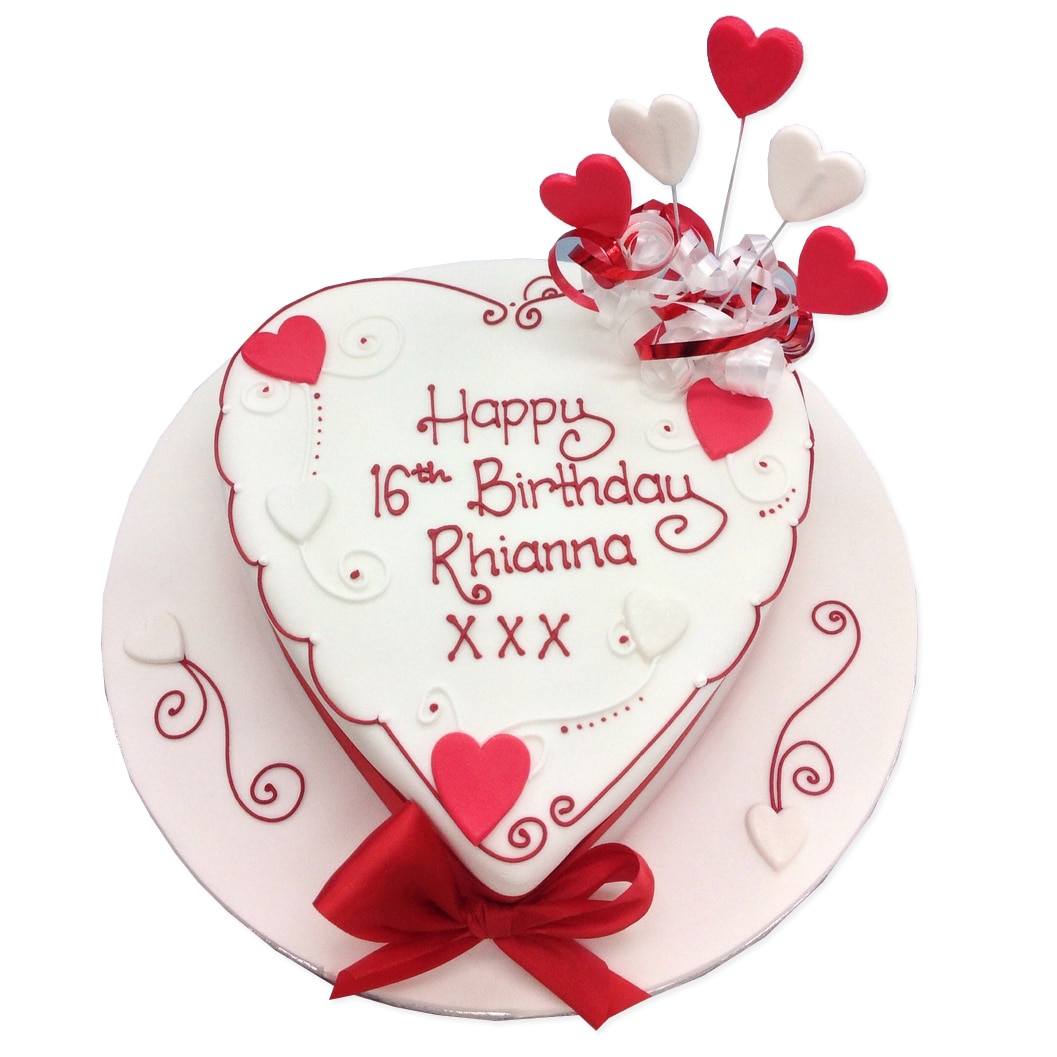 21+ Pretty Photo of Heart Birthday Cake - birijus.com