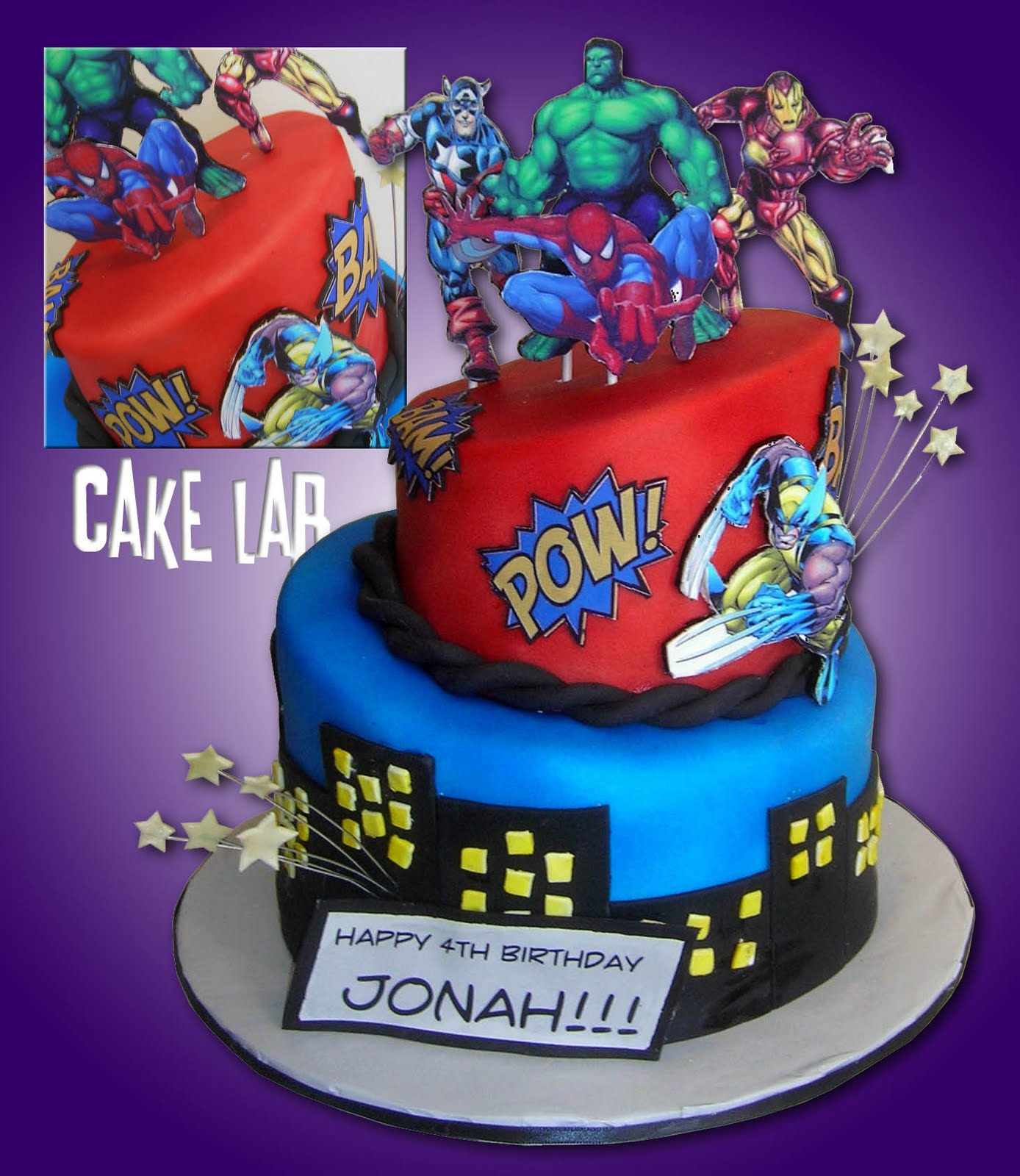 30+ Brilliant Picture of Marvel Birthday Cakes - birijus.com