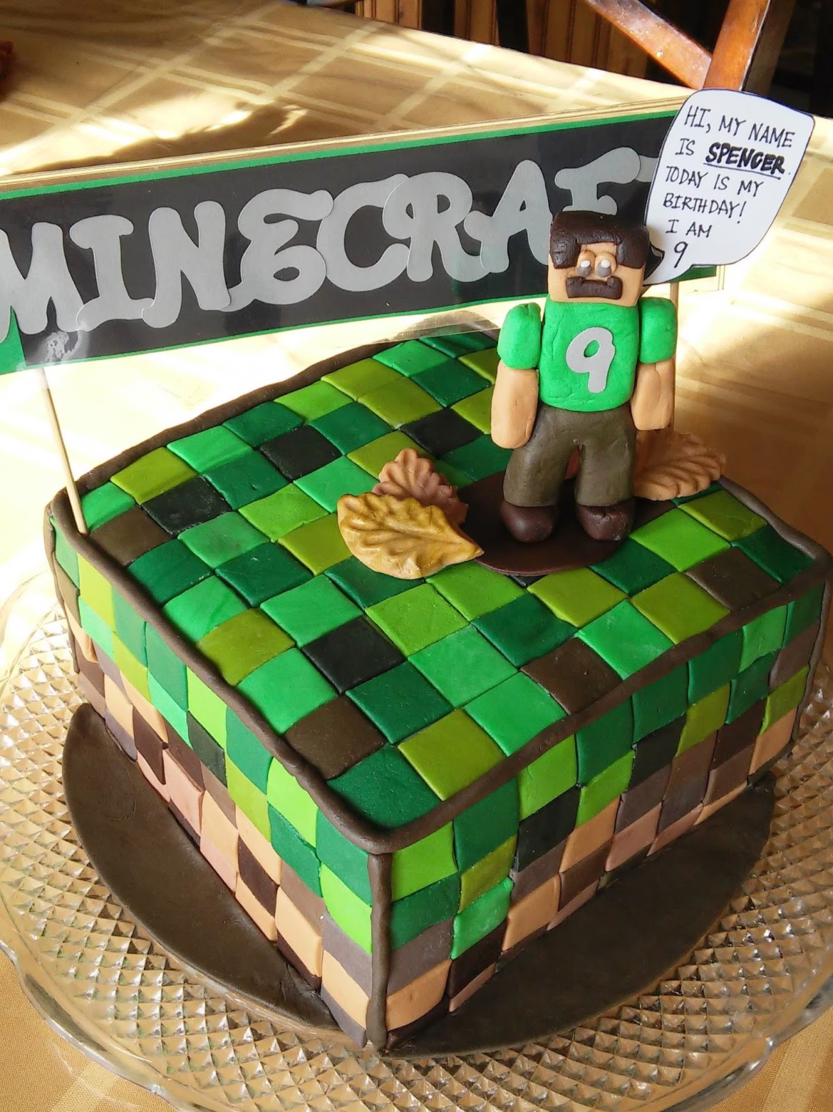 Minecraft Birthday Cake Simply Projects Minecraft Birthday Cake ...