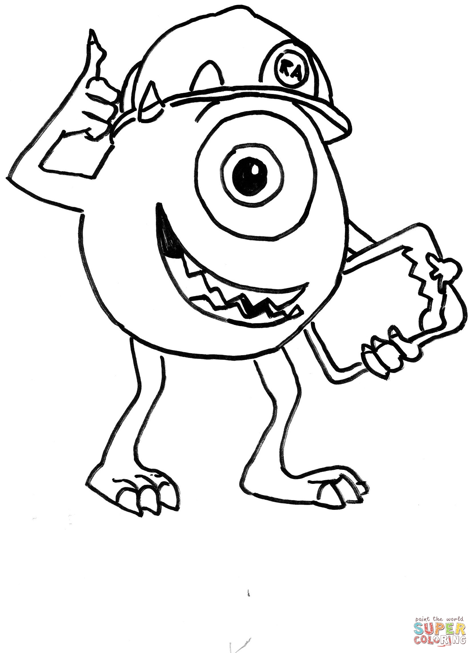 Best Picture of Monster Inc Coloring Pages - birijus.com