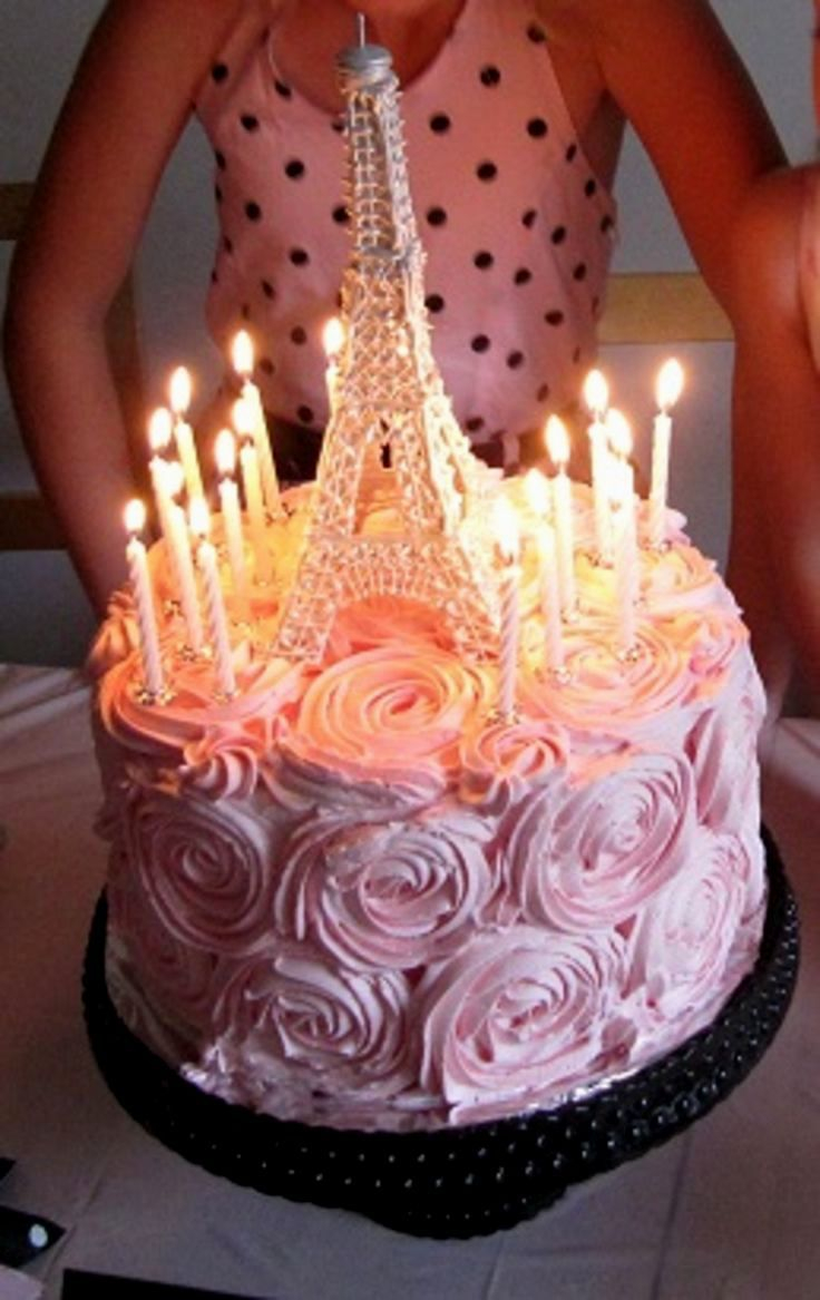 25+ Amazing Photo of Paris Themed Birthday Cake - birijus.com