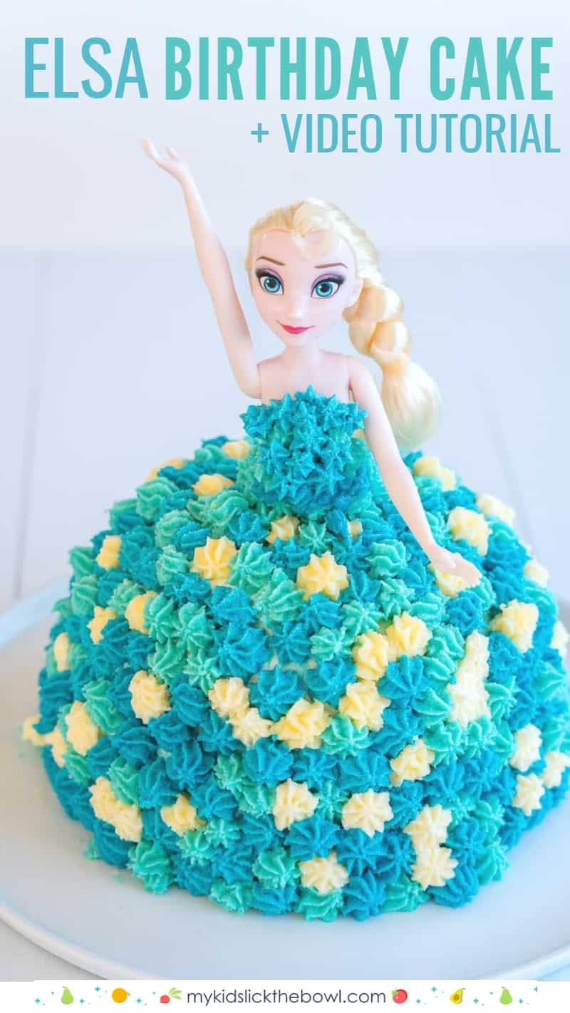 Simple Birthday Cake Ideas Elsa Cake Easy Diy Birthday Cake Tutorial My ...