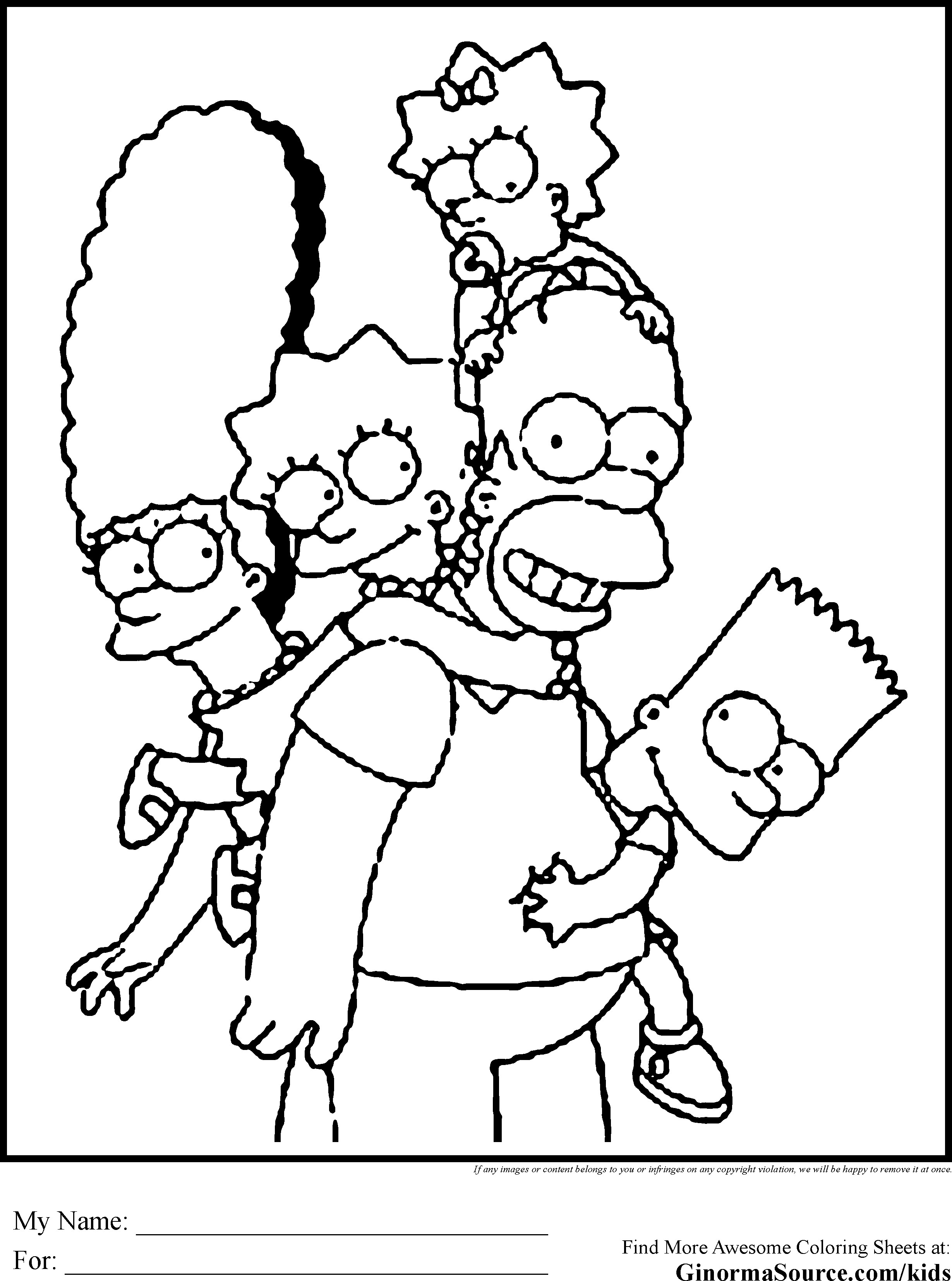 23+ Awesome Photo of Simpsons Coloring Pages - birijus.com