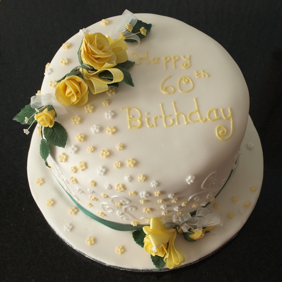 25+ Marvelous Photo of Yellow Birthday Cake - birijus.com