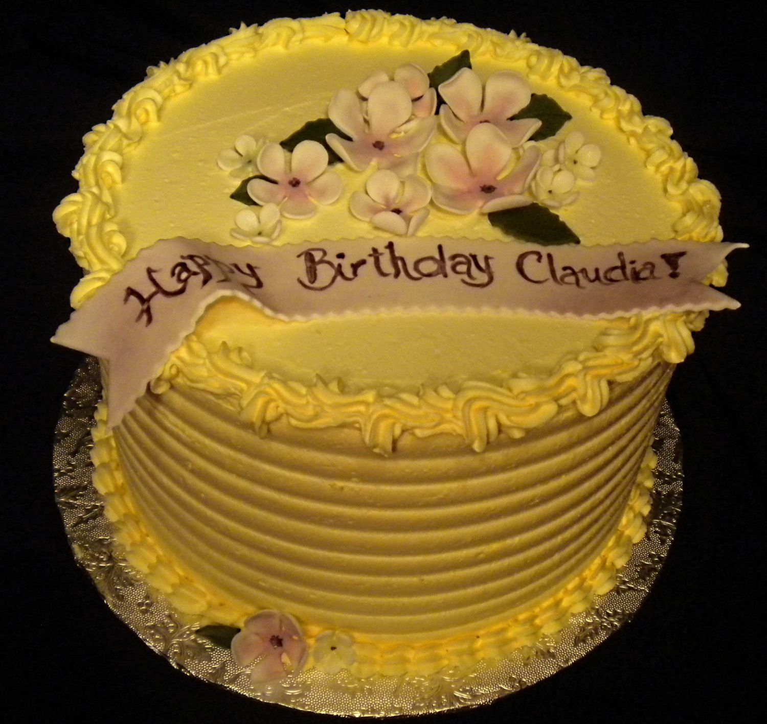 25+ Marvelous Photo of Yellow Birthday Cake - birijus.com